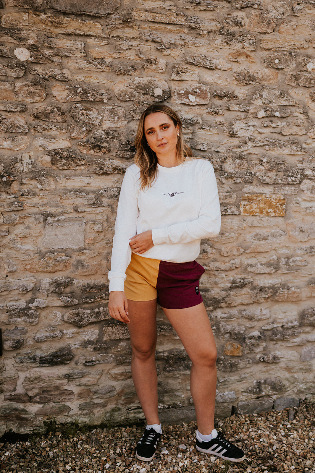 Women’s – Maroon & Gold Rugby Shorts – Digby & Litten – Digby Litten