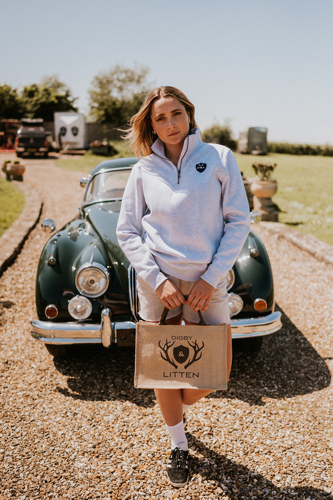 Grey Quarter Zip Sweatshirt – Digby Litten